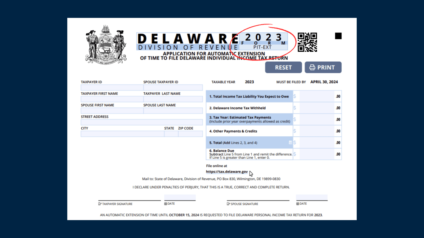 Delaware State Tax Extension: A Complete Guide for 2024